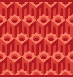 Red textured color diagonal seamless pattern Vector Image