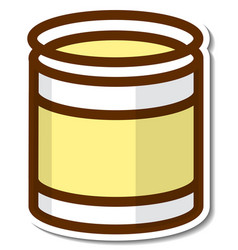 Sticker design with a calculator isolated Vector Image