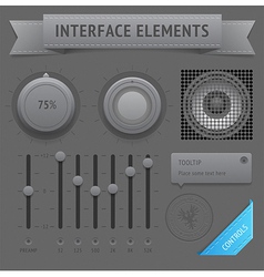 User interface elements Royalty Free Vector Image