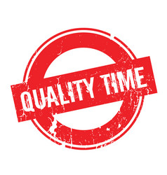 Quality time rubber stamp Royalty Free Vector Image