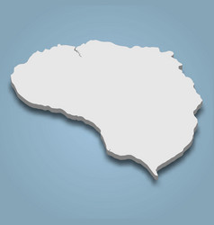 3d isometric map sibuyan is an island in Vector Image