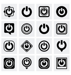 Power off icon red button Royalty Free Vector Image