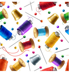 Sewing pattern background Royalty Free Vector Image