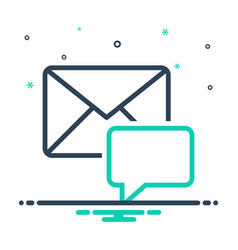 New chat message notification icon Royalty Free Vector Image
