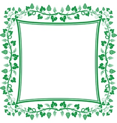 Vine nature frame Royalty Free Vector Image - VectorStock