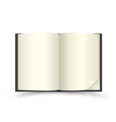 Open book template transparent background Vector Image