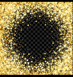 Gold glitter heart golden sparcle st Royalty Free Vector