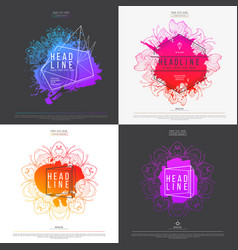 Splash labels Royalty Free Vector Image - VectorStock