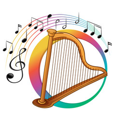 Background with musical instruments in flat design