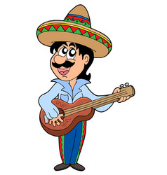 Mexican musician Royalty Free Vector Image - VectorStock
