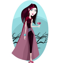 Cartoon Vampire Character Royalty Free Vector Image