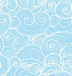 Seamless pattern with ocean waves Royalty Free Vector Image