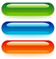 Transparent web buttons Royalty Free Vector Image