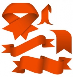 Big set of red banners Royalty Free Vector Image