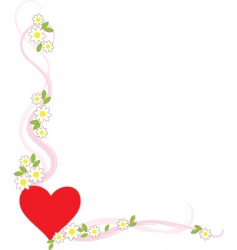 Valentine theme with heart frame design Royalty Free Vector