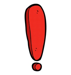 Comic cartoon exclamation mark Royalty Free Vector Image