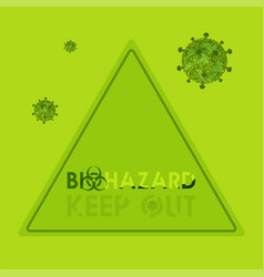 Biological risk porter coronavirus Royalty Free Vector Image