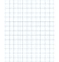 Blank squared paper texture from a notepad Vector Image
