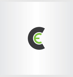 Letter e logo electronics circuit icon Royalty Free Vector
