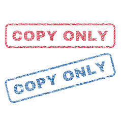 Copy only textile stamps Royalty Free Vector Image