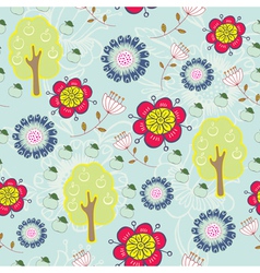 Cute seamless wallpaper Royalty Free Vector Image