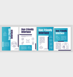 Computer programmimg brochure template layout Vector Image