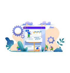 Web site development designers and programers Vector Image