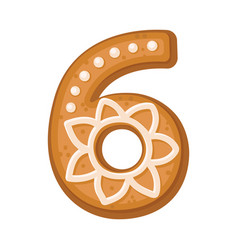 Cookies in shape spruce Royalty Free Vector Image