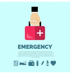 First aid kit background Royalty Free Vector Image