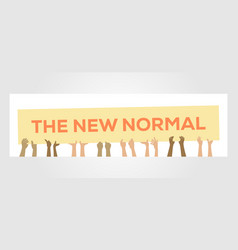 New normal lifestyle icons concept Royalty Free Vector Image