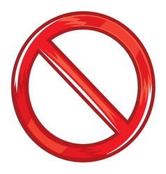 Not allowed emoticon Royalty Free Vector Image