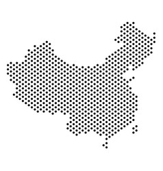 Pixel china map Royalty Free Vector Image - VectorStock