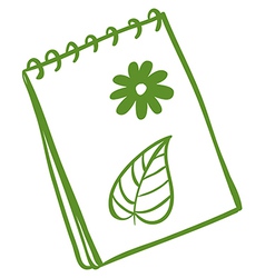 Notepad Royalty Free Vector Image - VectorStock