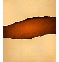 Vintage background with ripped old paper Vector Image