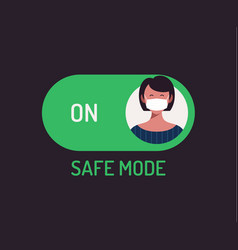 On and off toggle switch realistic buttons set Vector Image