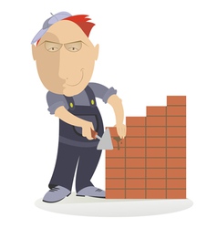 Bricklayer Royalty Free Vector Image - VectorStock
