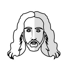 Jesus christ man icon Royalty Free Vector Image