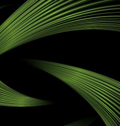 Volumetric frame on shades green background Vector Image