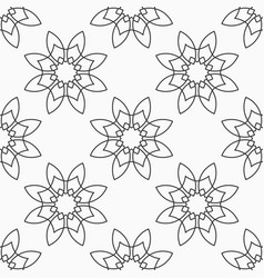 Lotus seamless pattern floral background Vector Image