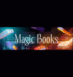 Magic book background Royalty Free Vector Image