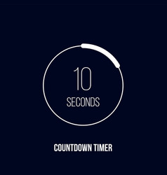 Countdown clock flip counter digital timer Vector Image