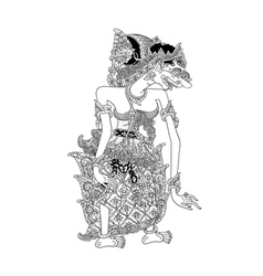 Wayang nakula sadewa Royalty Free Vector Image