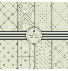 Seamless pattern with hearts linked together Vector Image