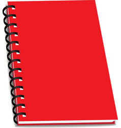 Notebook spirals rings binding notebooks pages Vector Image