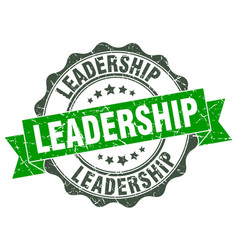 Leader stamp sign seal Royalty Free Vector Image