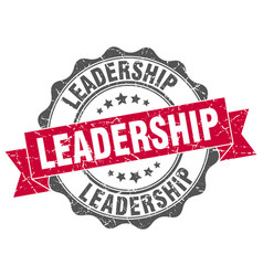 Leader stamp sign seal Royalty Free Vector Image