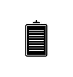 Checklist flat design icon Royalty Free Vector Image
