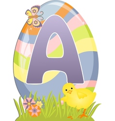 Cute initial letter d Royalty Free Vector Image