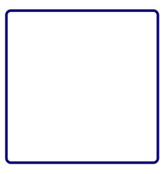 Rounded rectangle frame template Royalty Free Vector Image