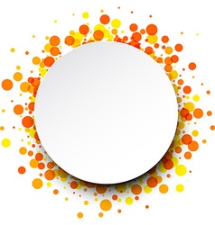 Round background with drops Royalty Free Vector Image